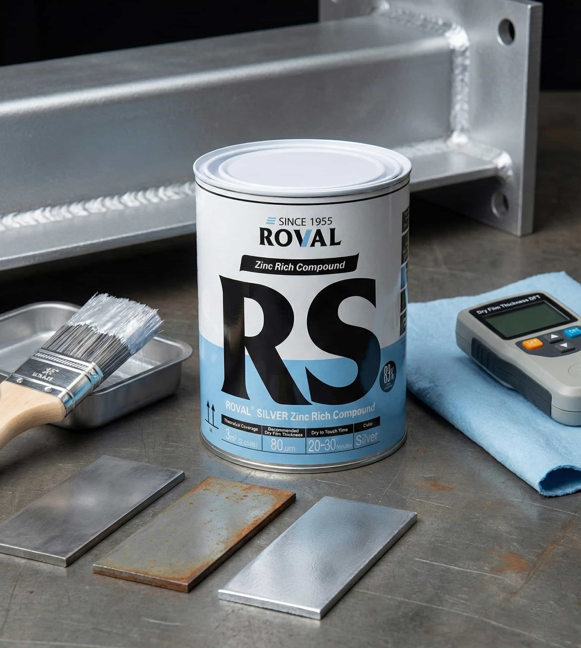 Cold Galvanizing Compound ZRC Bright Silver Zinc Rich Coating